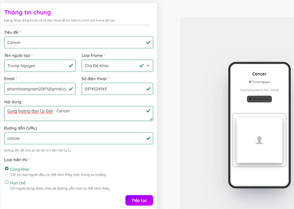 Hướng dẫn tạo frame ảnh trong 2 phút với myFrame.vn | Viết bởi Trump202