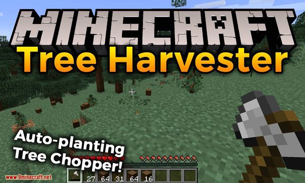 Tree Harvester Mod (1.19.5, 1.19.4) – Máy Chặt Cây Tự Động Trồng Cây ...