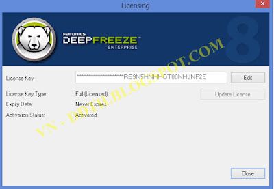 Tải Deep Freeze 8 FULL SERIAL KEY - Đóng băng ổ cứng | Viết bởi ...